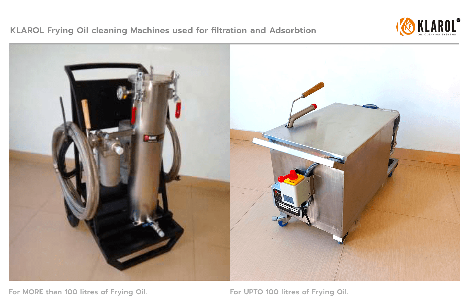 Cooking & Frying Oil Cleaning Machine for Food Industry — Klassic ...