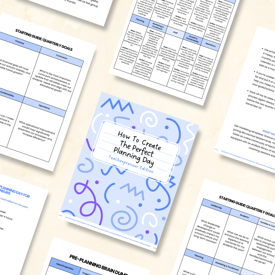 How To Create The Perfect Planning Day — ReDream Education