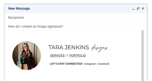 How to create a professional email signature — Graphic Design by Tara ...