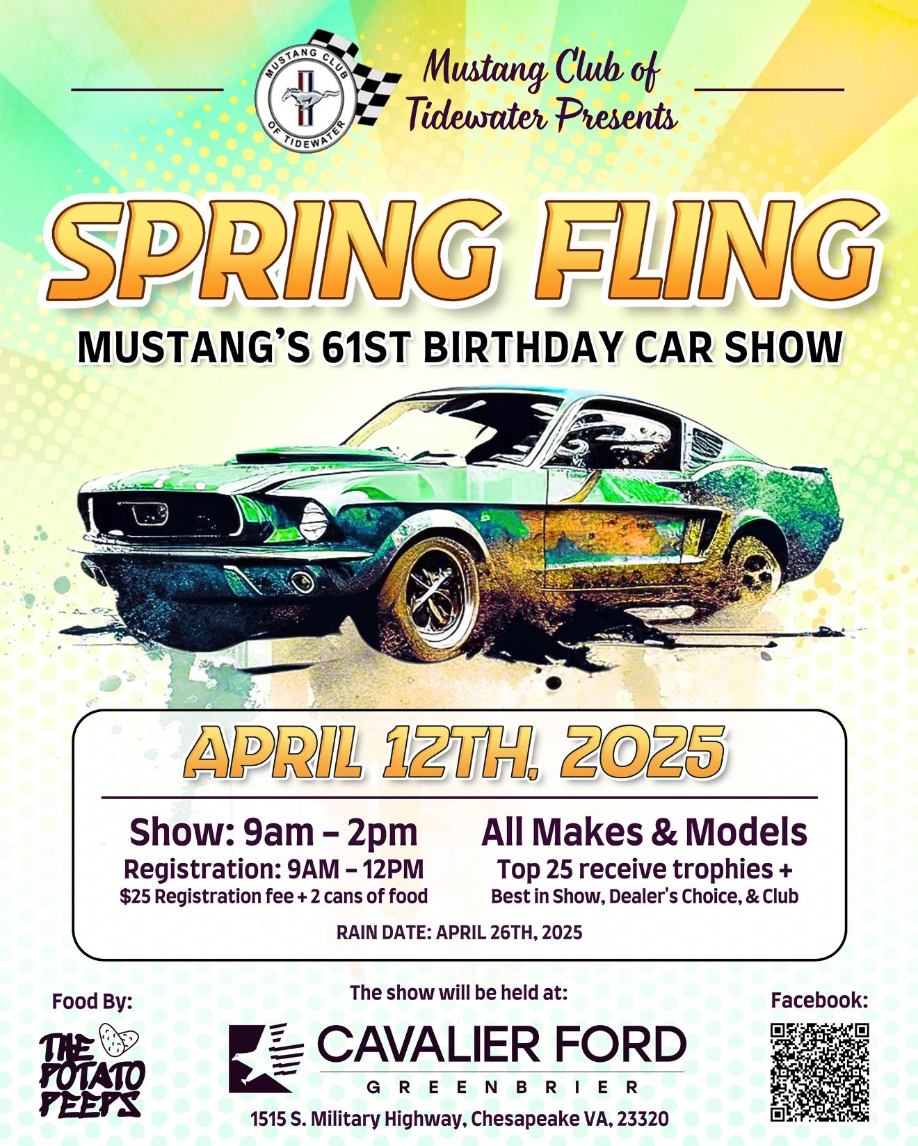 MCT Annual Spring Fling Mustang 61st Birthday Bash Car Show | April 12 ...
