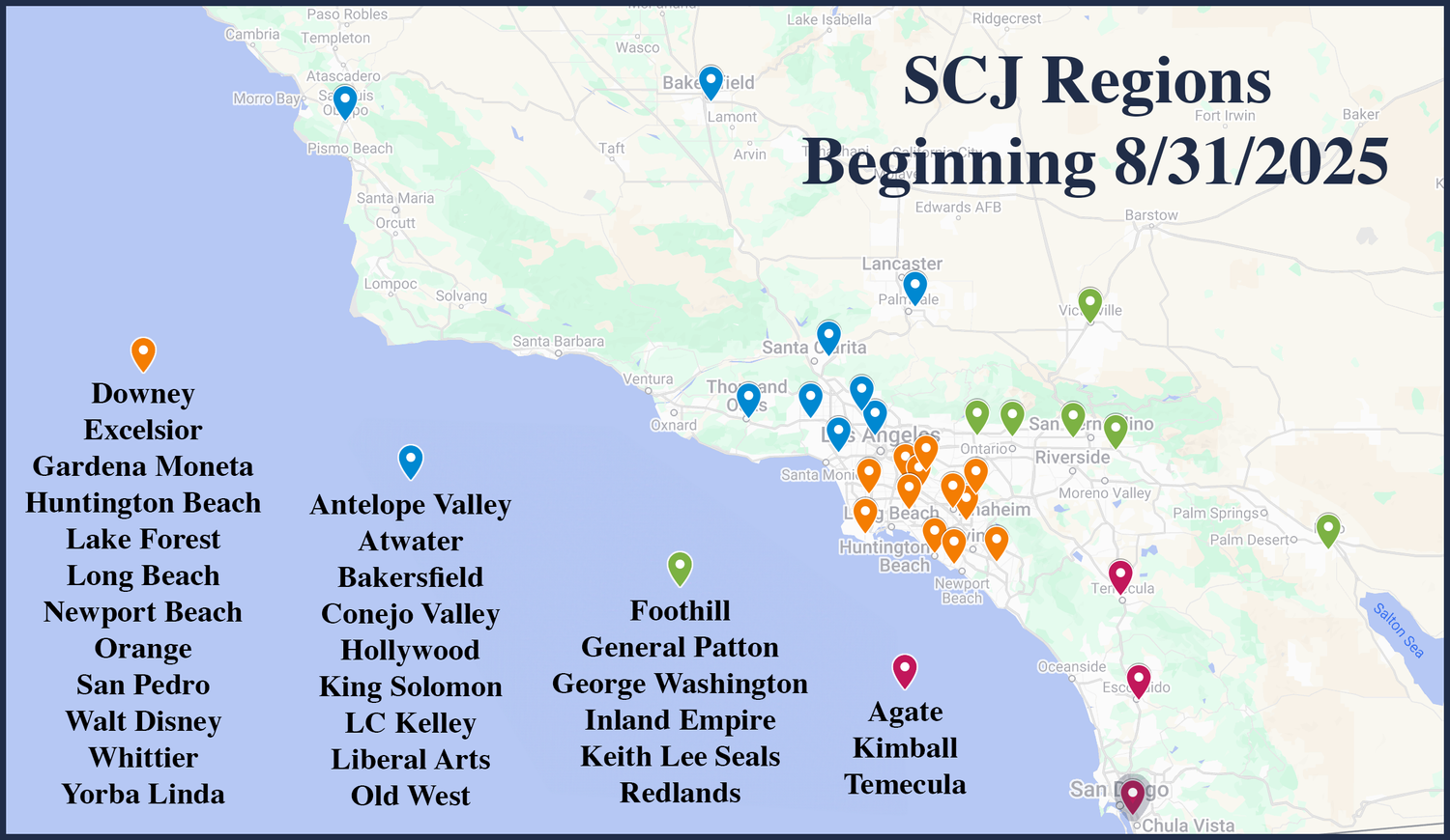 Regions — SCJ DeMolay
