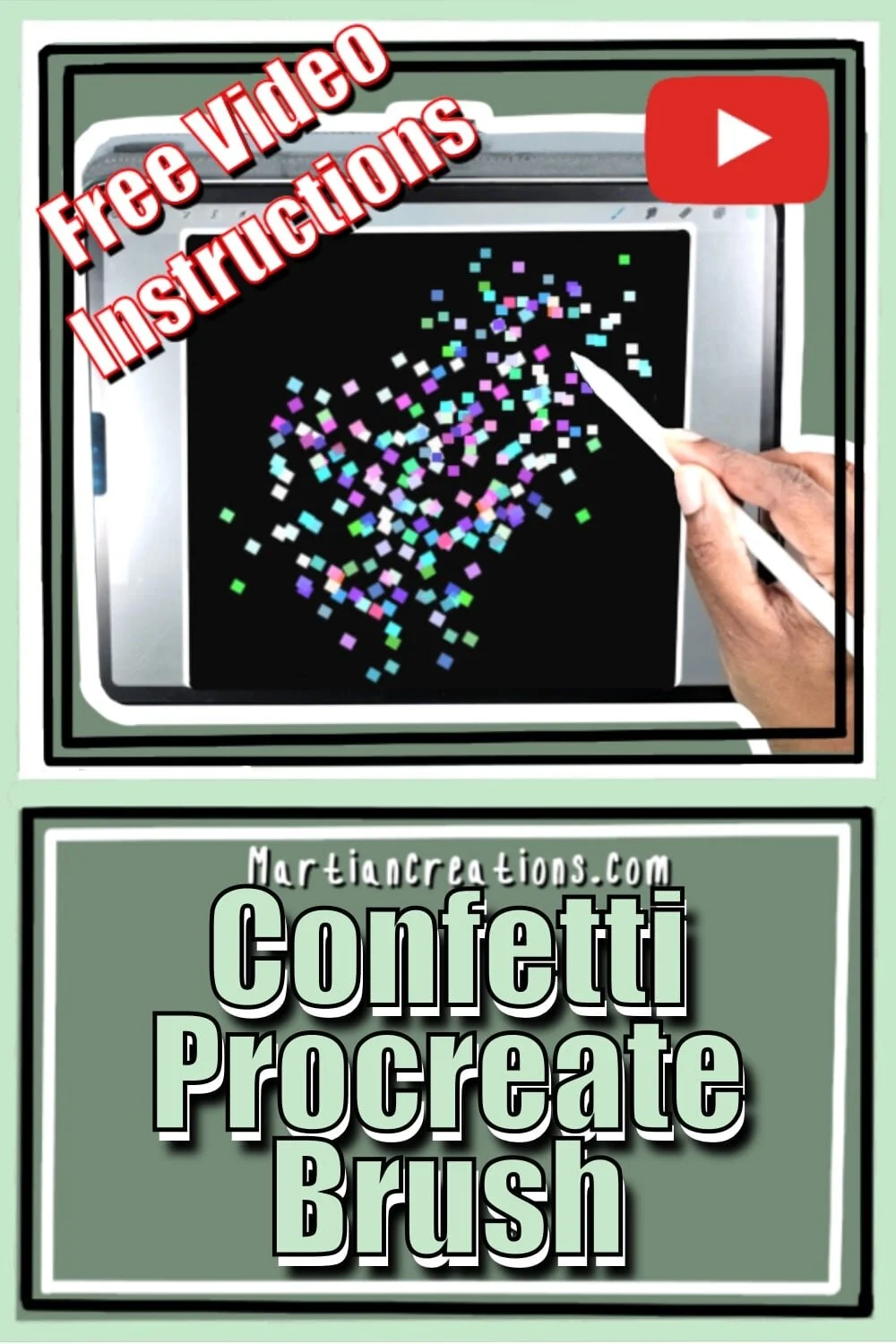 Easy Confetti Brush Tutorial for Procreate
