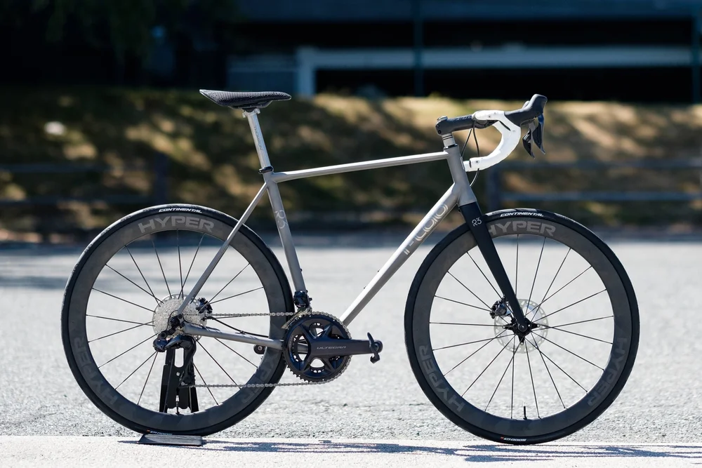 George's Custom T-Labs Titanium Road Bike — Kissing Crows Cyclery