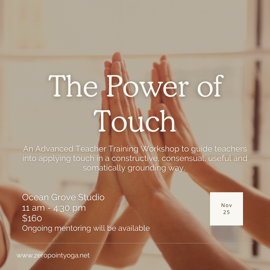 The Power of Touch | Zero Point Yoga