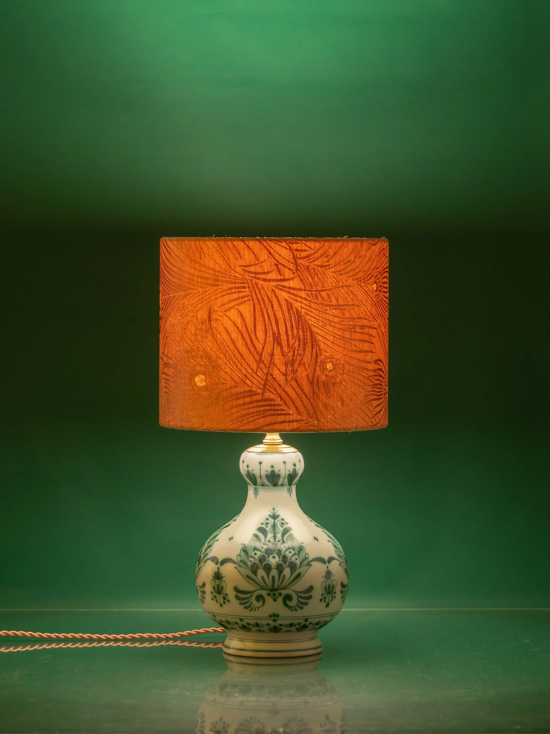 Royal Delft Delvert Vintage Table Lamp, Liberty London Shade – Athena