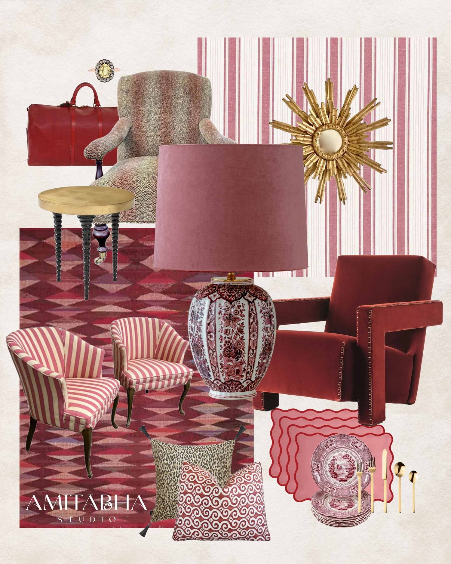 Moodboard Magic: Interior Inspiration with Delft Red