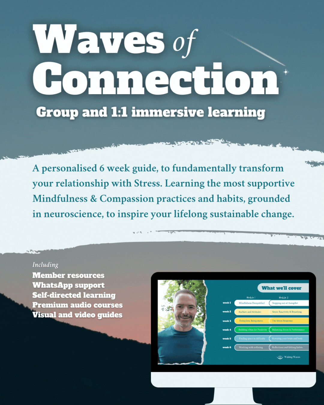 Reduce Stress, Build Resilience and Wellbeing | Waking Waves