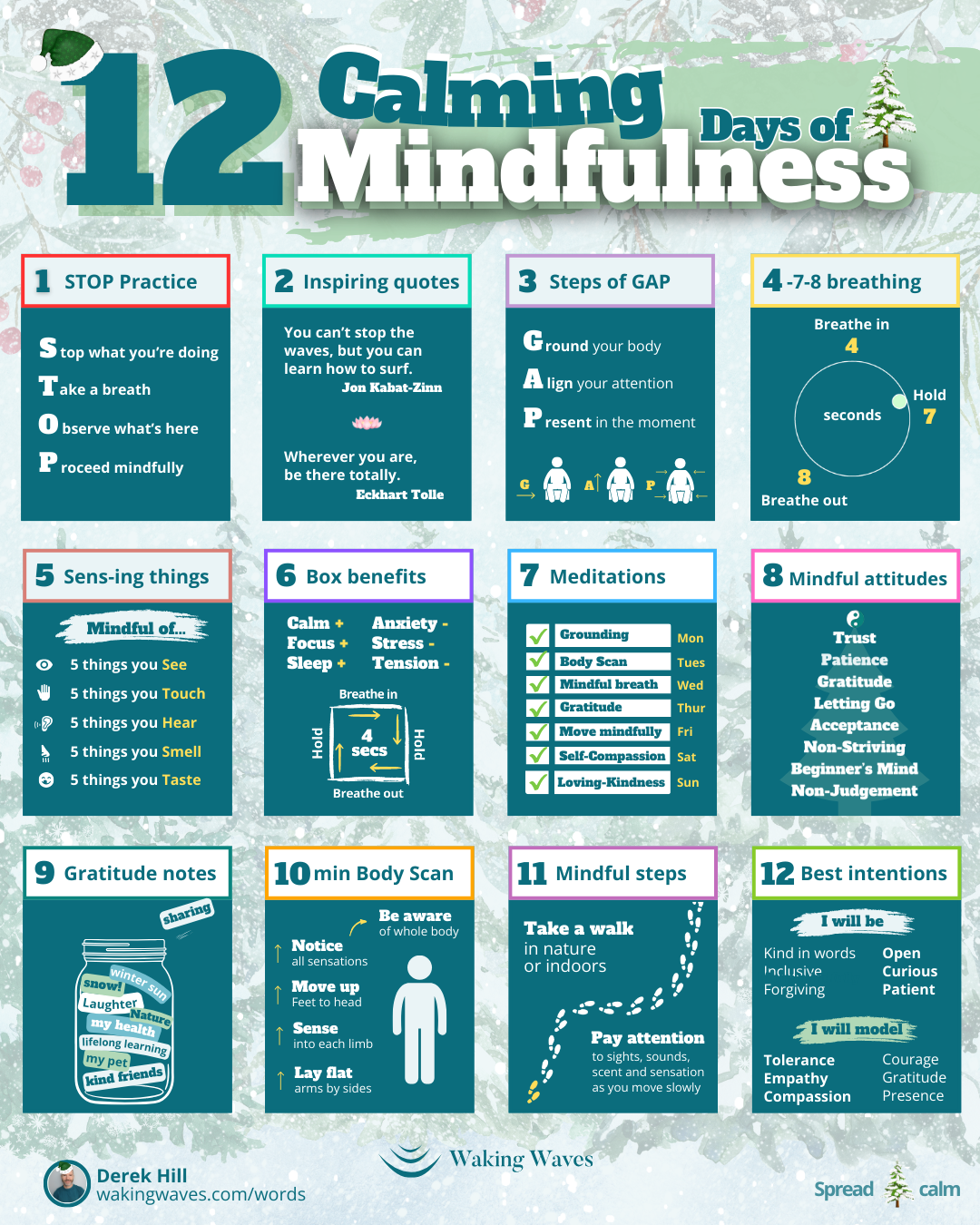 12 days of tranquility wrapped up mindfully 🎄 Waking Waves — Waking Waves