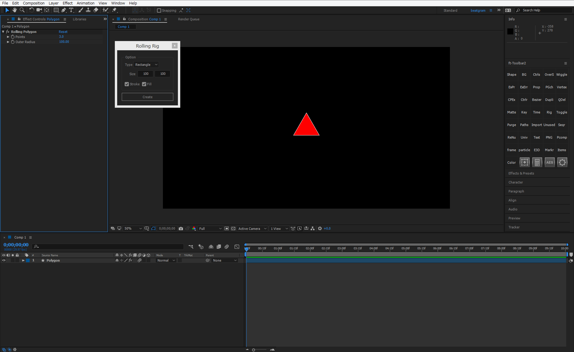 Rolling Rig script for After Effects — STUDIO beatgram