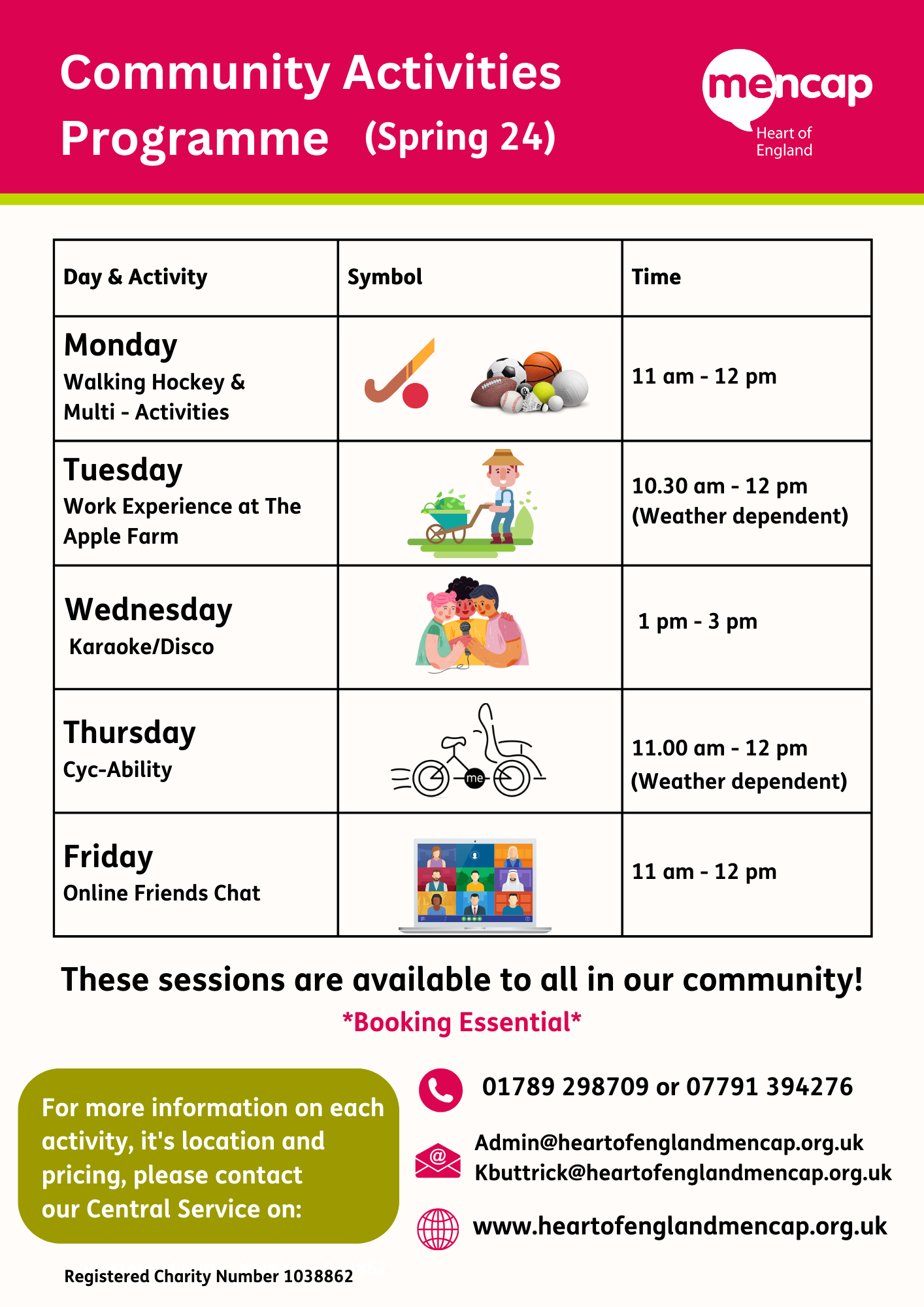 Summer Holiday Activities — Heart of England Mencap