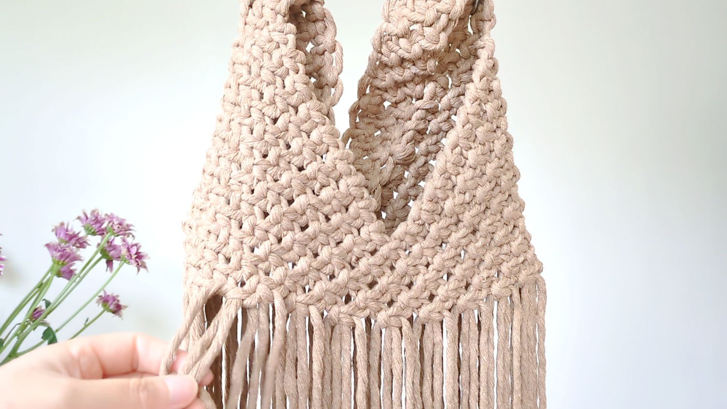 DIY Macrame Tote Bag (Tutorial) — That Knot Place