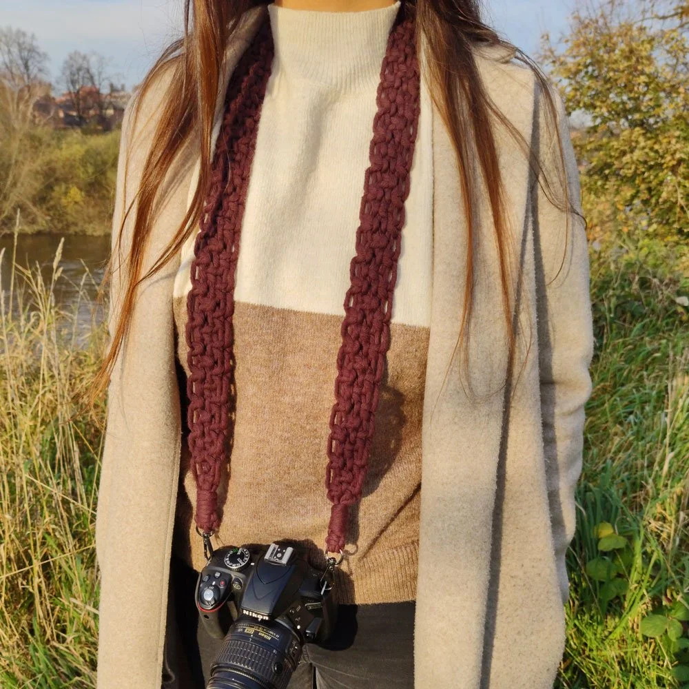 Green Macrame DSLR Camera Strap — That Knot Place