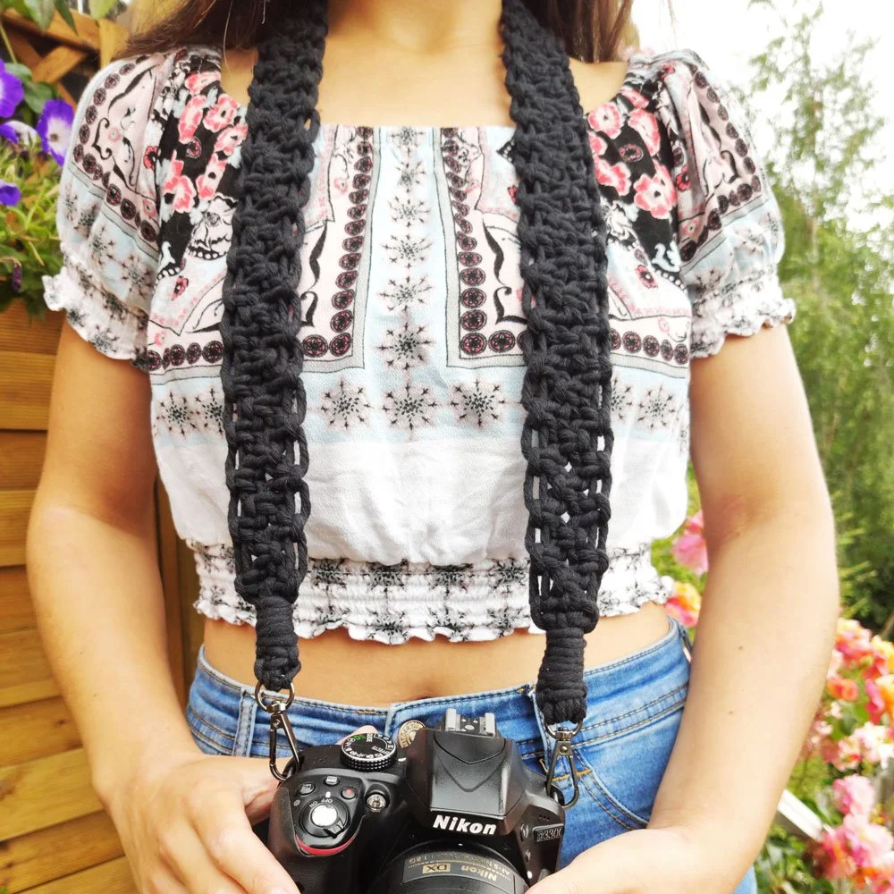 Green Macrame DSLR Camera Strap — That Knot Place