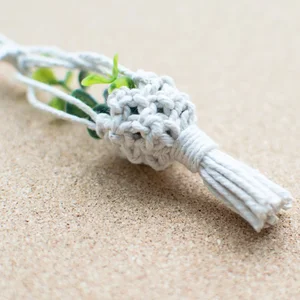 Small Macrame Chandelier | Ceiling Light Shade — That Knot Place