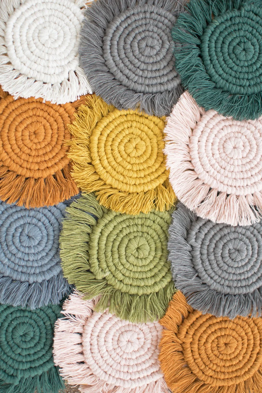 Macrame Coaster Sets | 8 Colours — That Knot Place