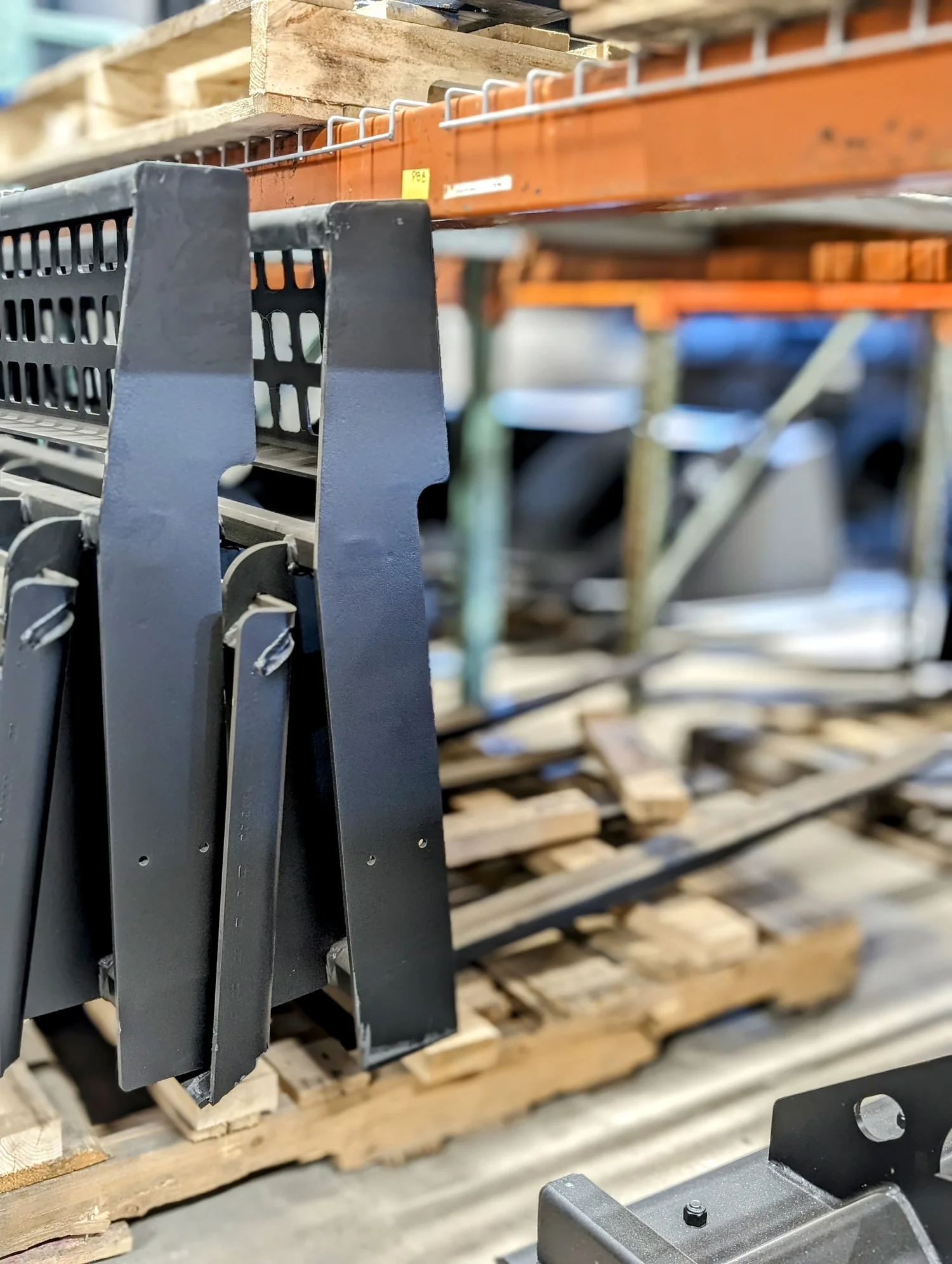 Jenkins Pallet Forks (5500 lb., Hydraulic Sliding) — NH Skid Steer ...