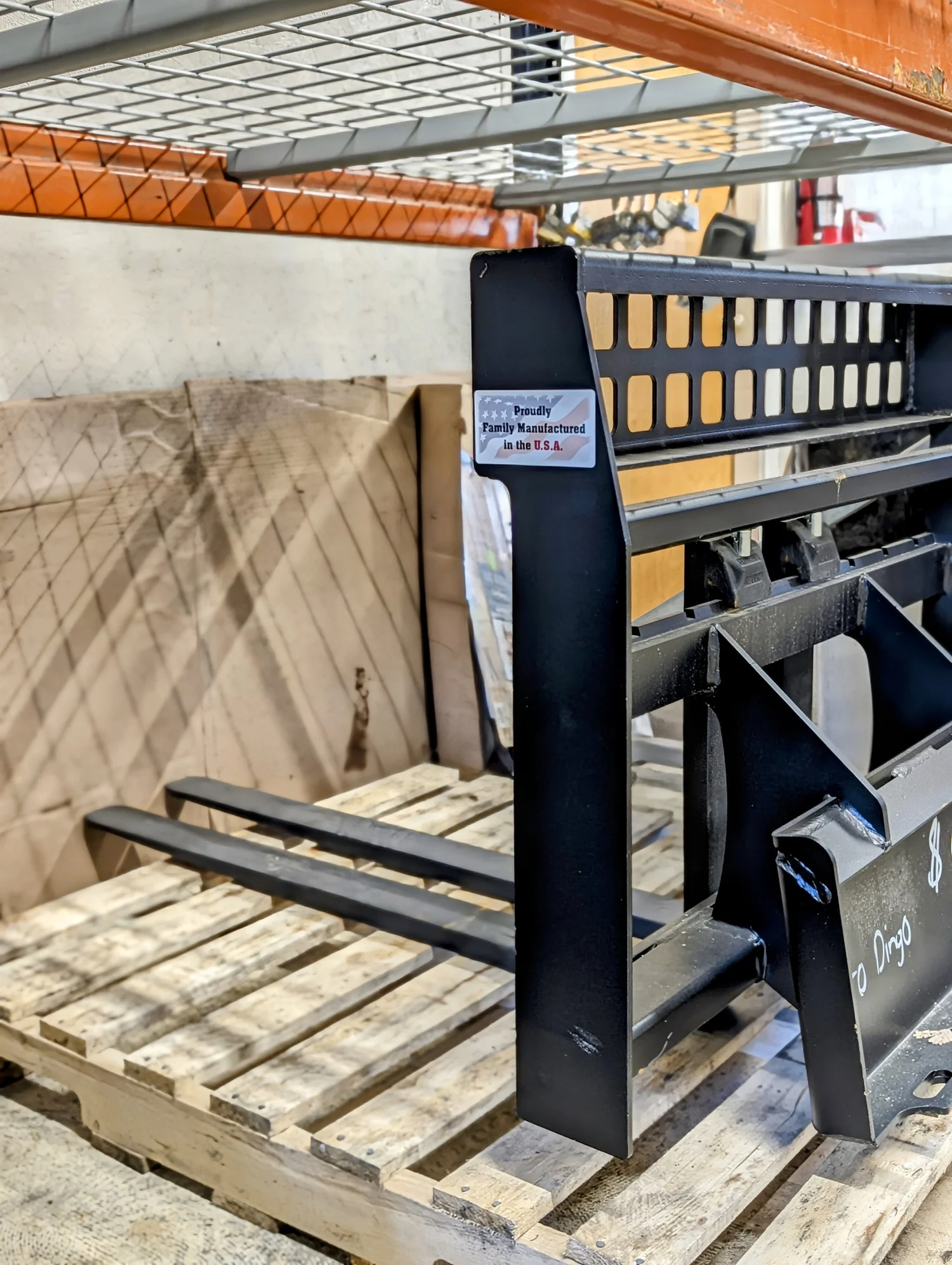 Jenkins Pallet Forks (5500 lb., Hydraulic Sliding) — NH Skid Steer ...