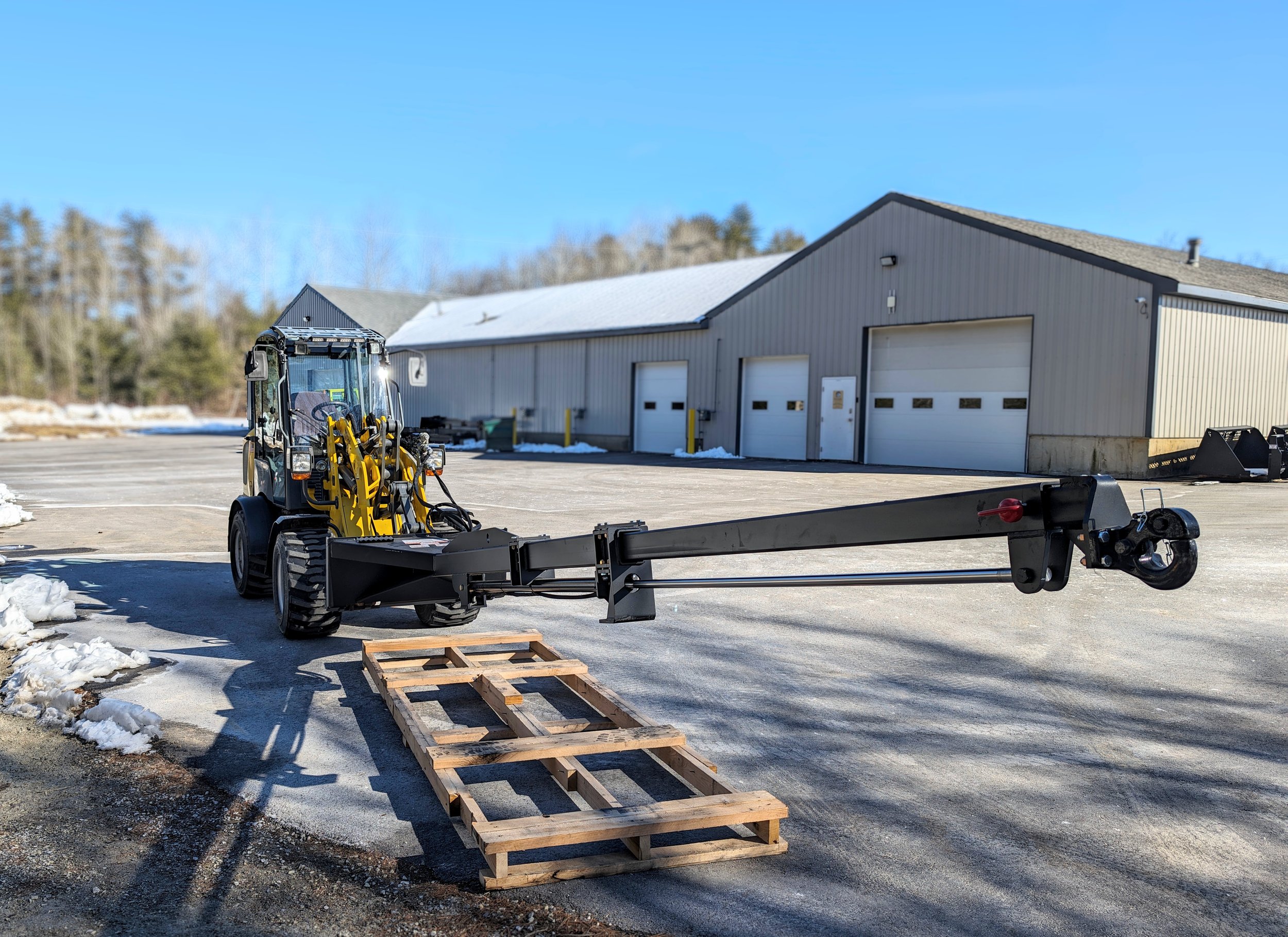 Jenkins Extendable Boom — NH Skid Steer Attachments
