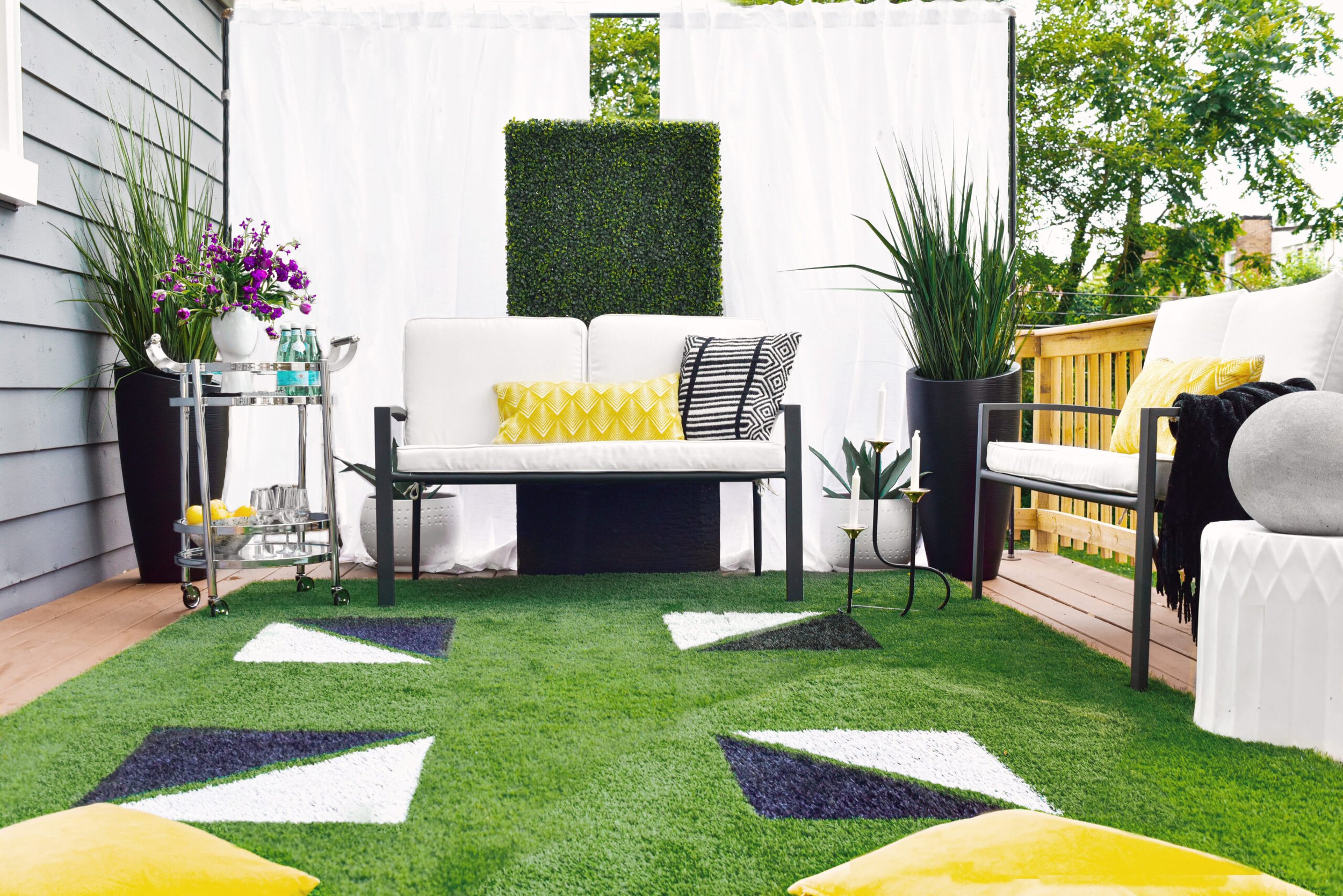 HOW TO MAKE A FUN CUSTOM OUTDOOR TEXTURED RUG — Saudah Saleem Interiors