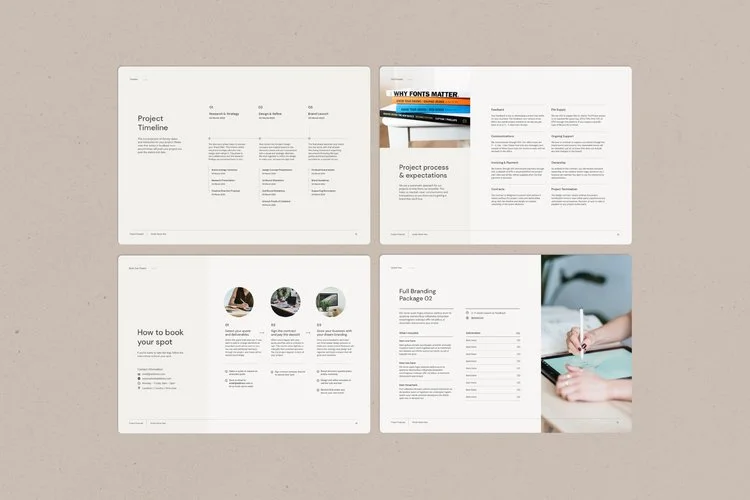 Mini Brand Guidelines Template for Ai and ID — Hannah Bacon
