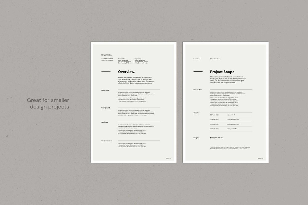 Mini Brand Guidelines Template for Ai and ID — Hannah Bacon