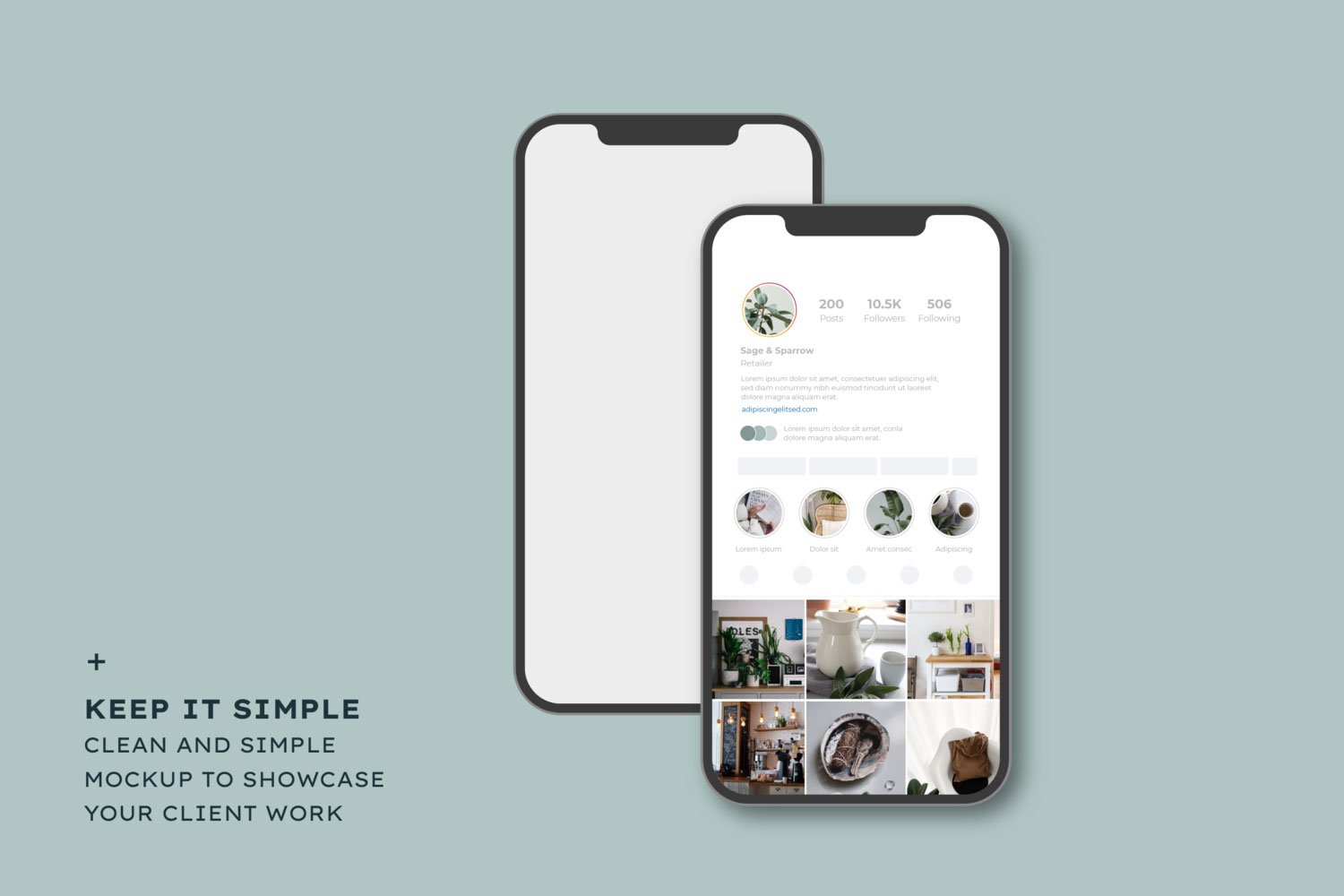 Free Adobe Illustrator Brand Board Template with Mobile and Instagram ...