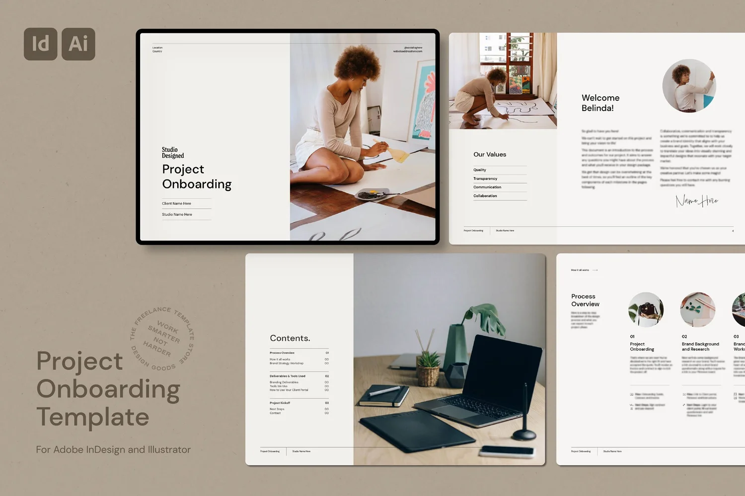 Mini Brand Guidelines Template for Ai and ID — Hannah Bacon