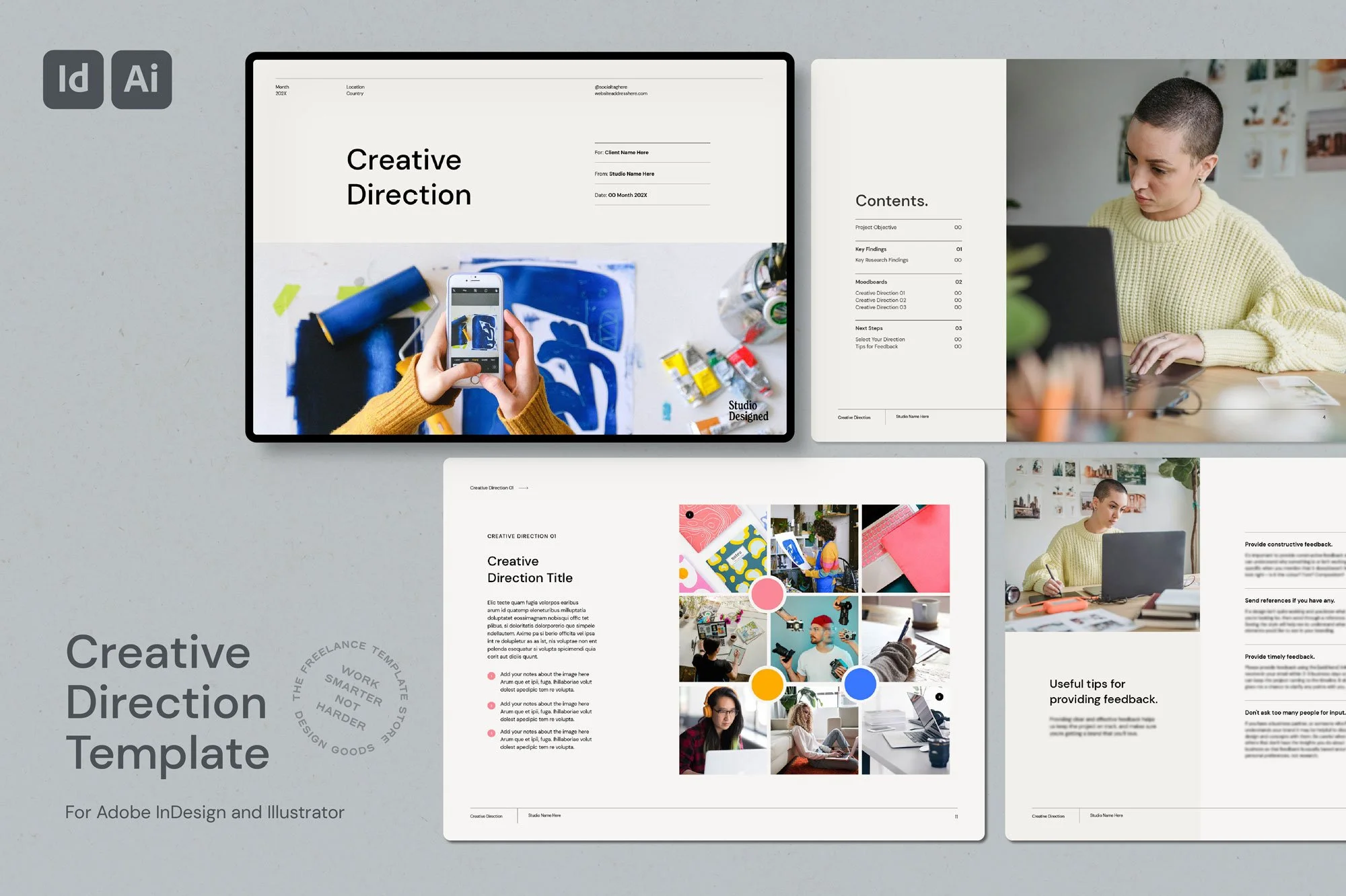 Mini Brand Guidelines Template for Ai and ID — Hannah Bacon