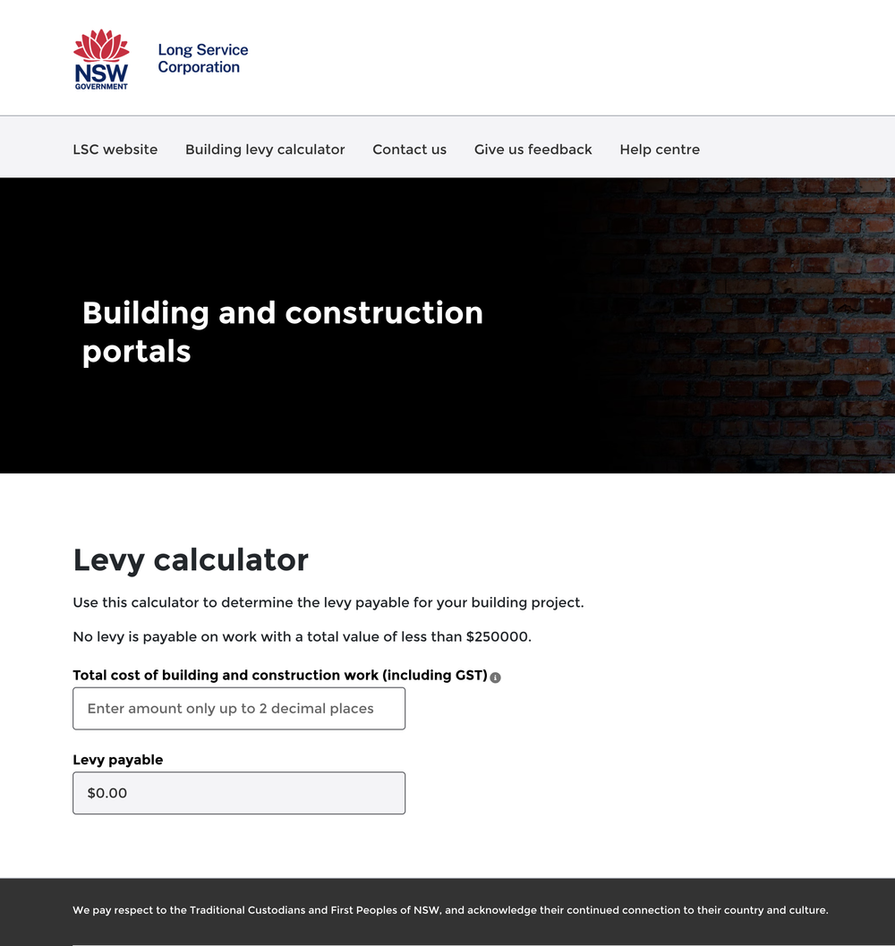 NSW Long Service Levy Instructions — Dynamic Approvals