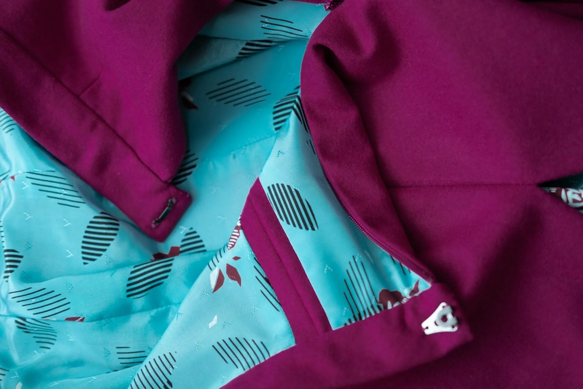 Women’s Cerise Berry coloured 100% Smooth Wool Skirt. Fully Lined in ...