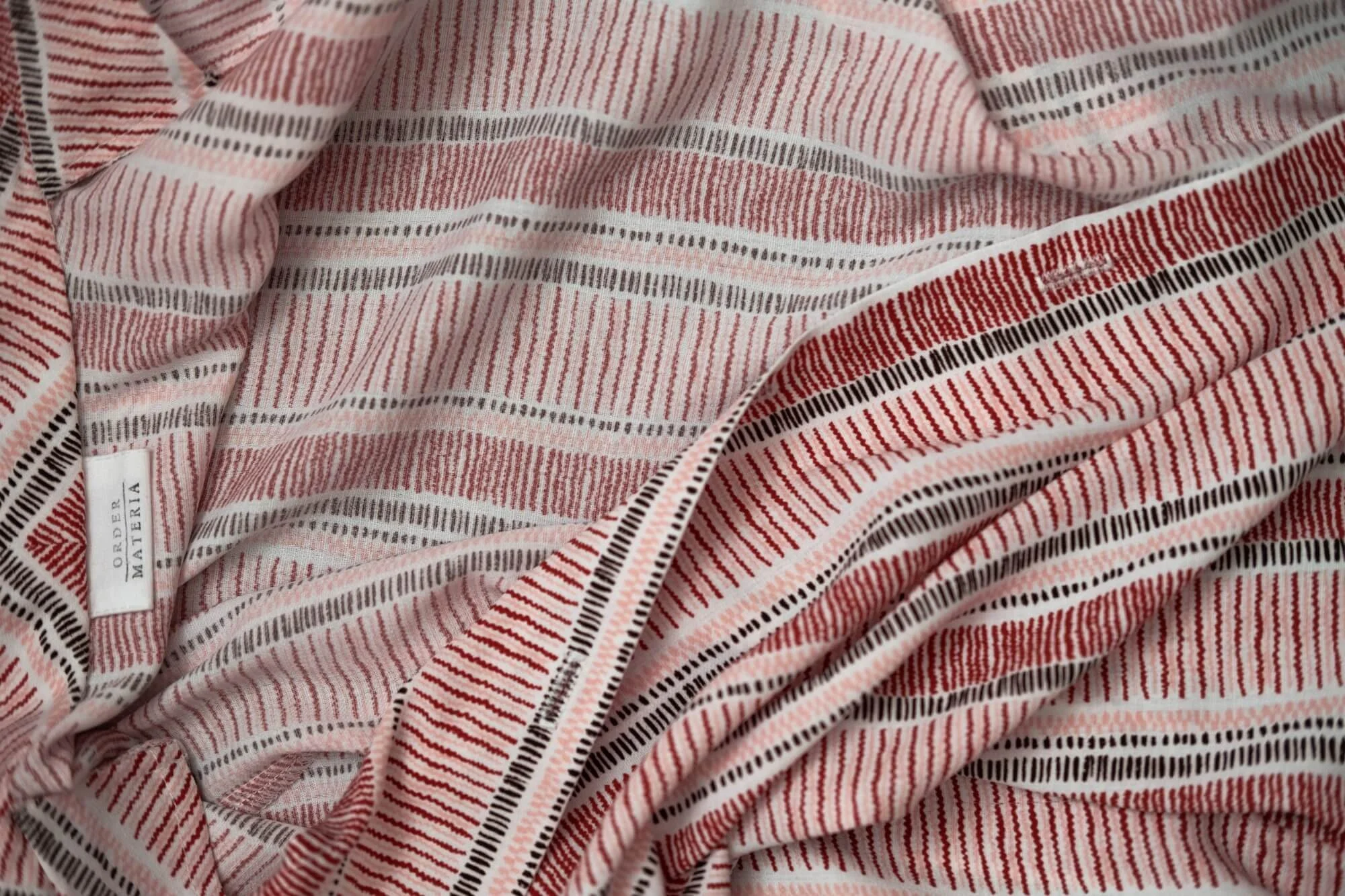 Women's Brick Red, Apricot, Black & White Shirt With Extra Long ...