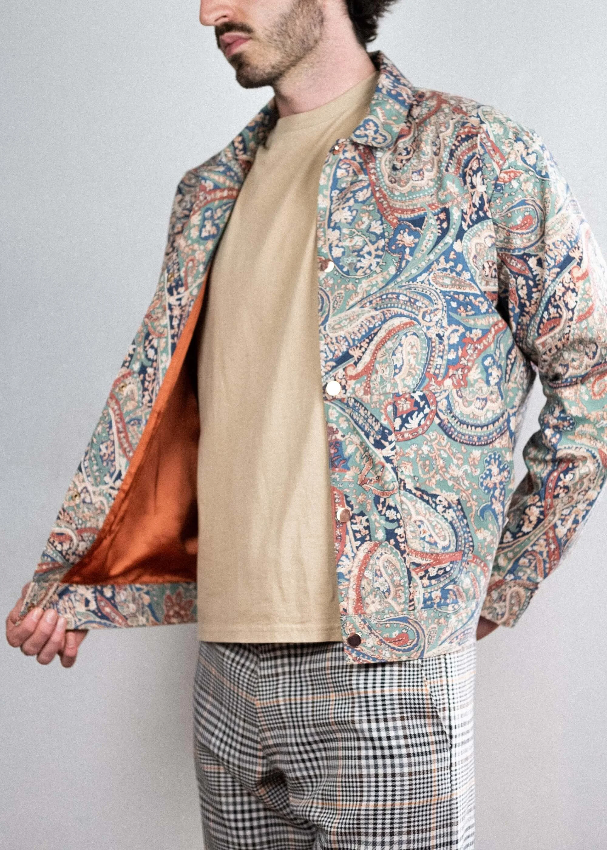 Men’s Abundant Paisley pattern Cotton Jacket. OM Classic Cut. — Order ...