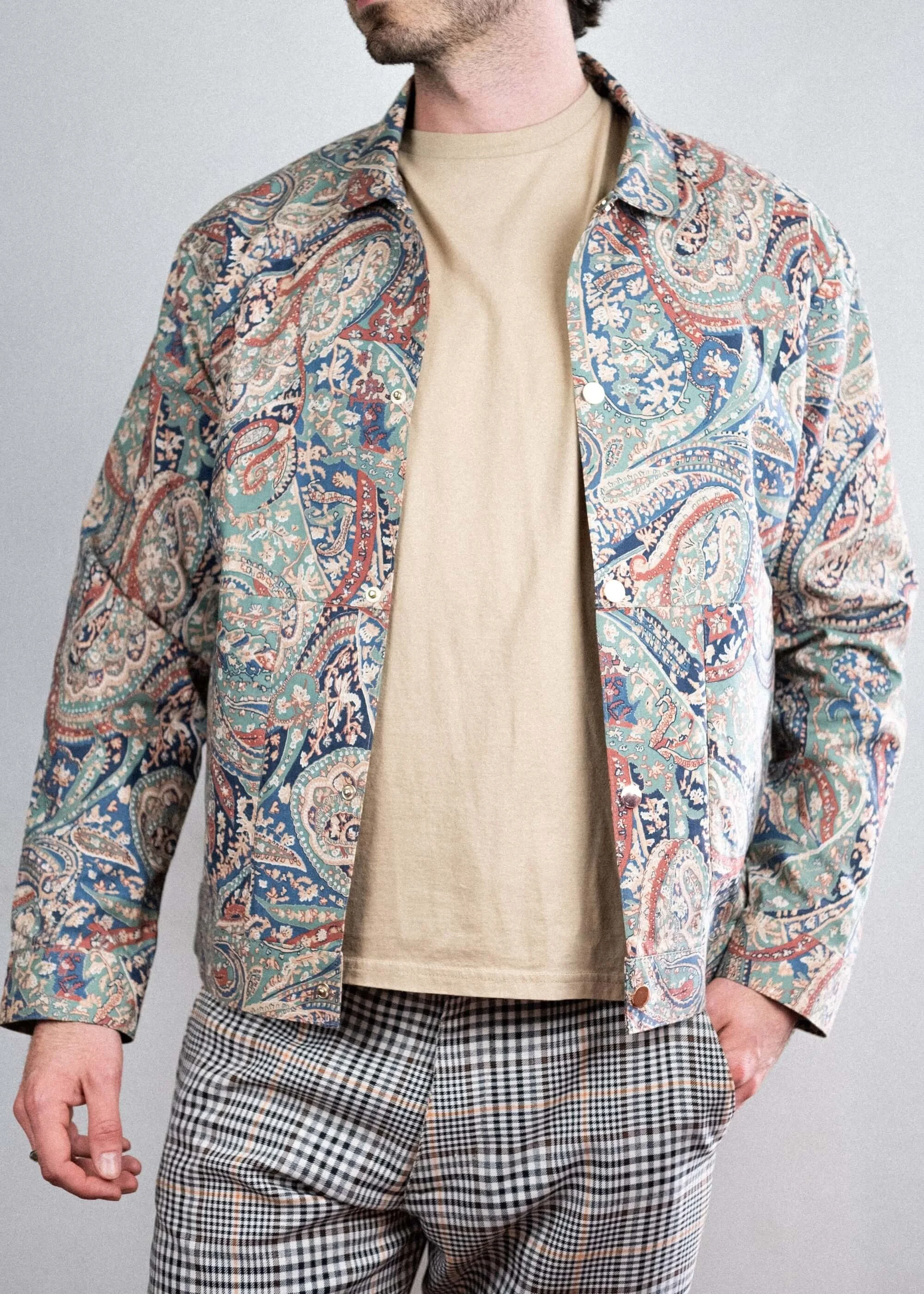 Men’s Abundant Paisley pattern Cotton Jacket. OM Classic Cut. — Order ...