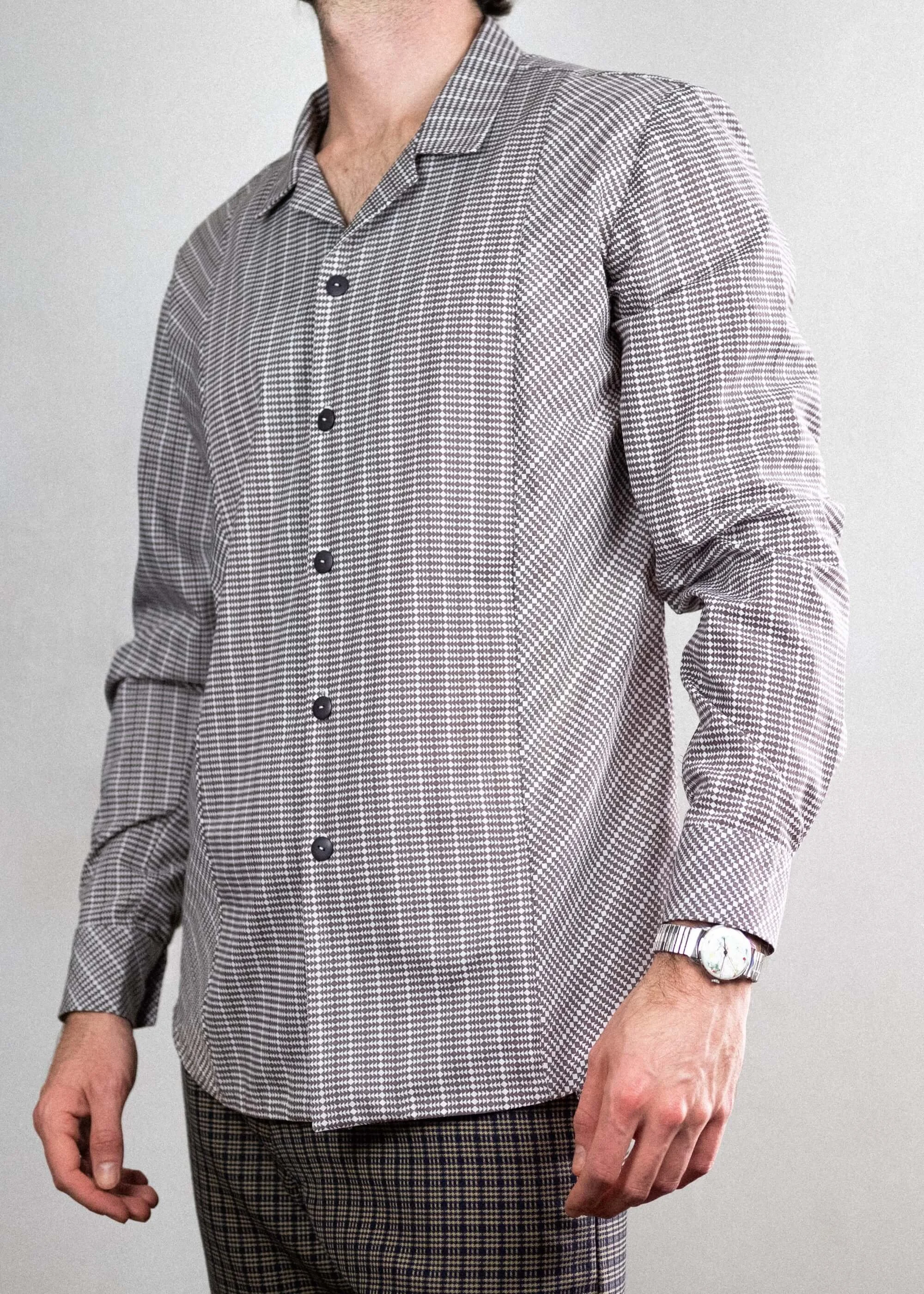 Men’s Cornsilk Coloured Cotton Shirt. — Order Materia