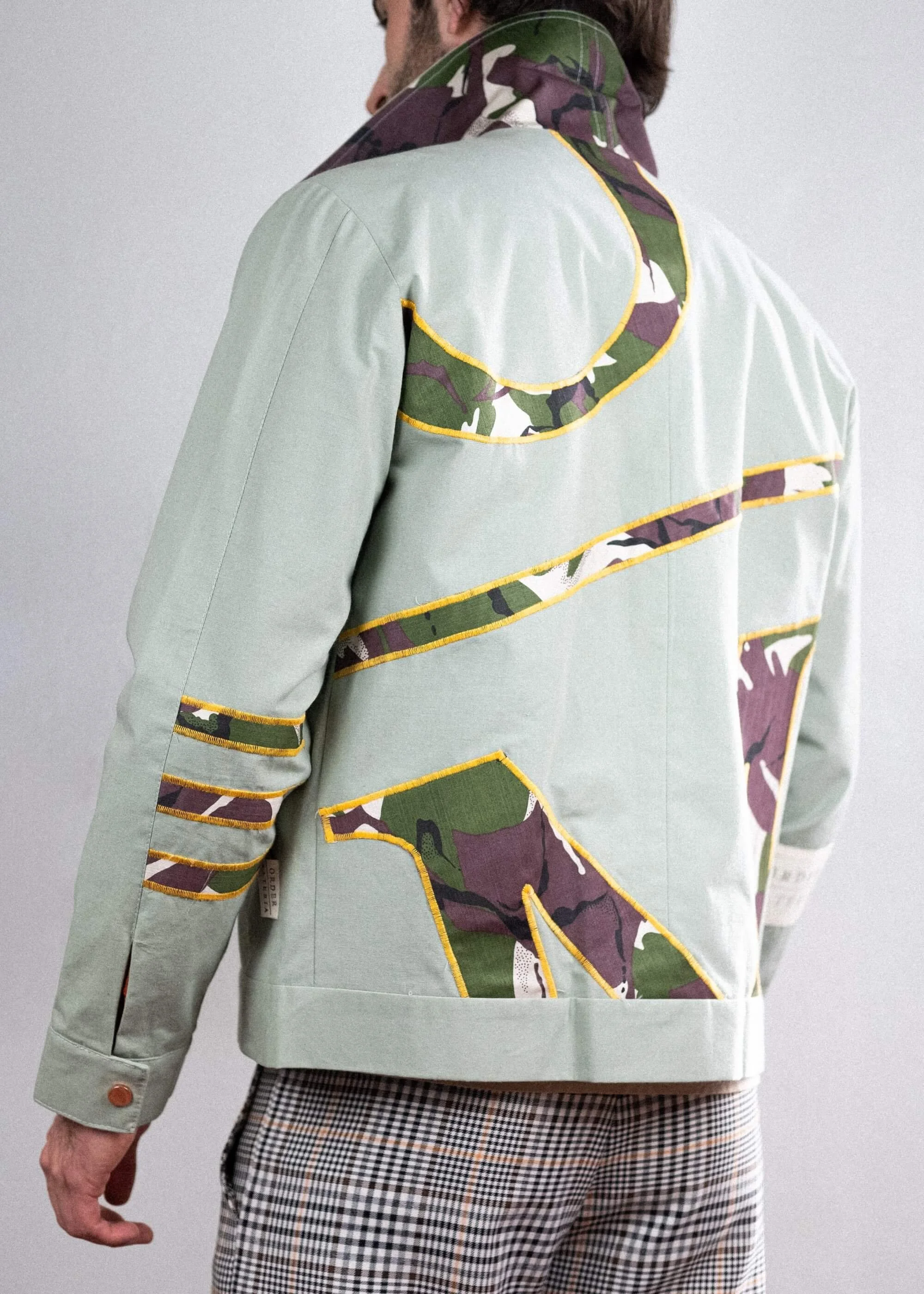 Men’s ‘Abstract’ crisp Cotton Jacket. OM Classic Cut. — Order Materia
