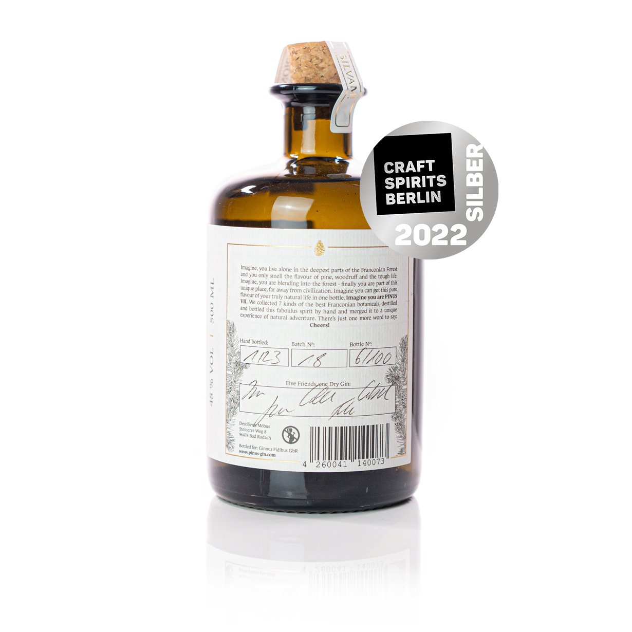 PINUS VII DRY GIN & ERICA IX BLUEBERRY GIN — PINUS VII DRY GIN