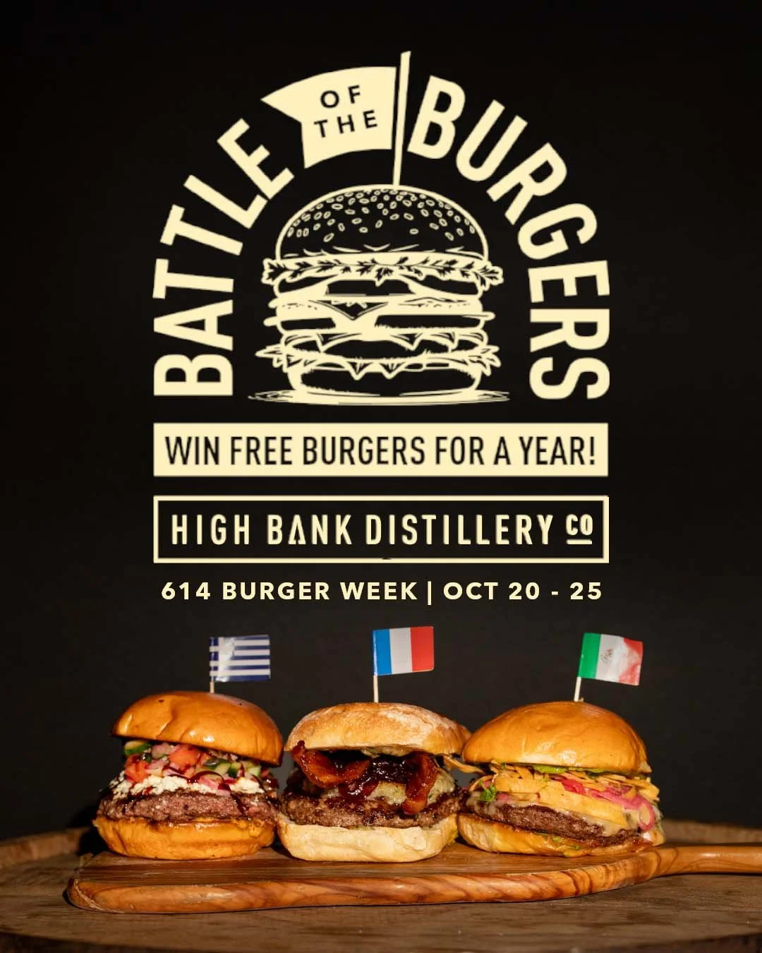 HIGH BANK GIVING AWAY FREE BURGERS FOR ONE YEAR IN SECOND ANNUAL BATTLE ...
