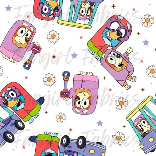 bluey, pool party — Fangirl Fabrics