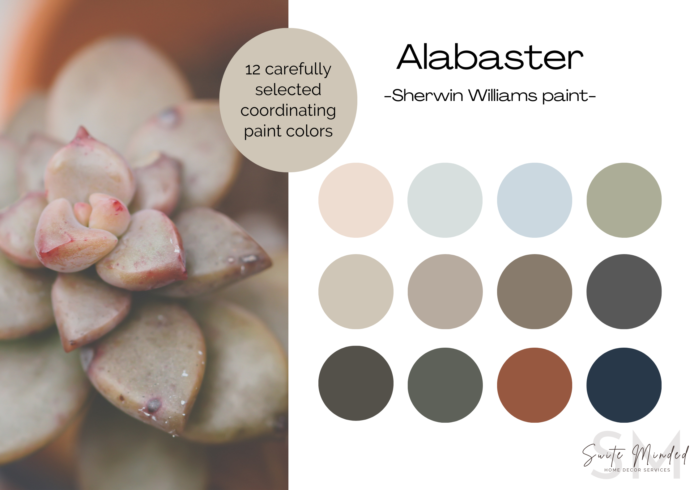 Alabaster Coordinating Colours - Whole House Colour Palette — Suite.Minded
