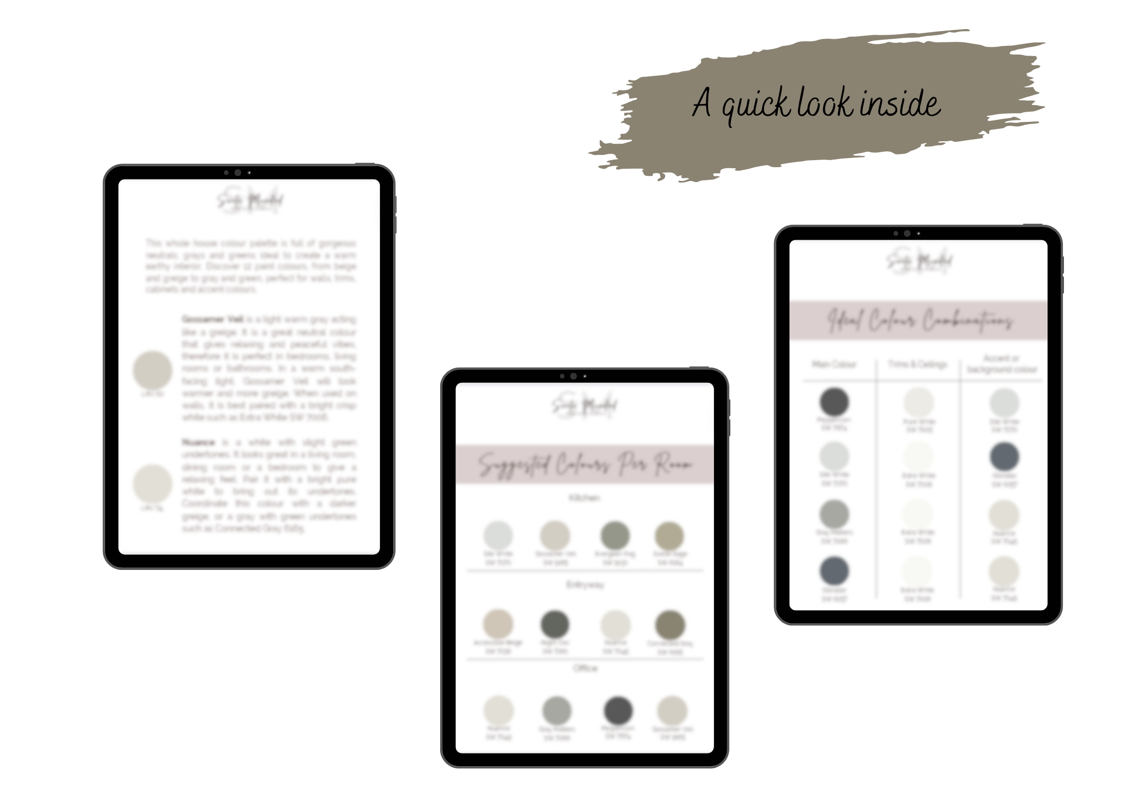 Earthy Tones Whole House Colour Palette with Sherwin Williams Paint ...