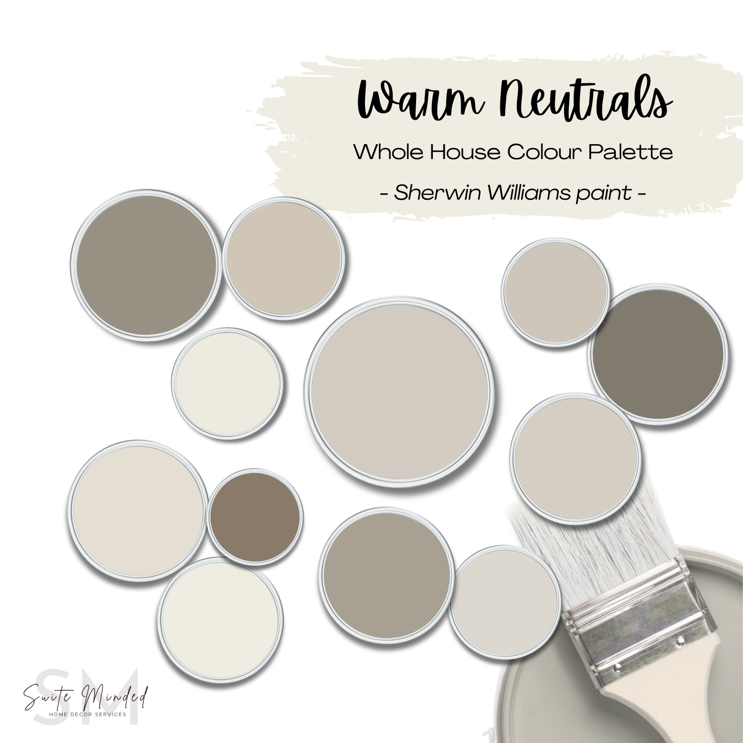 Earthy Tones Whole House Colour Palette with Sherwin Williams Paint ...