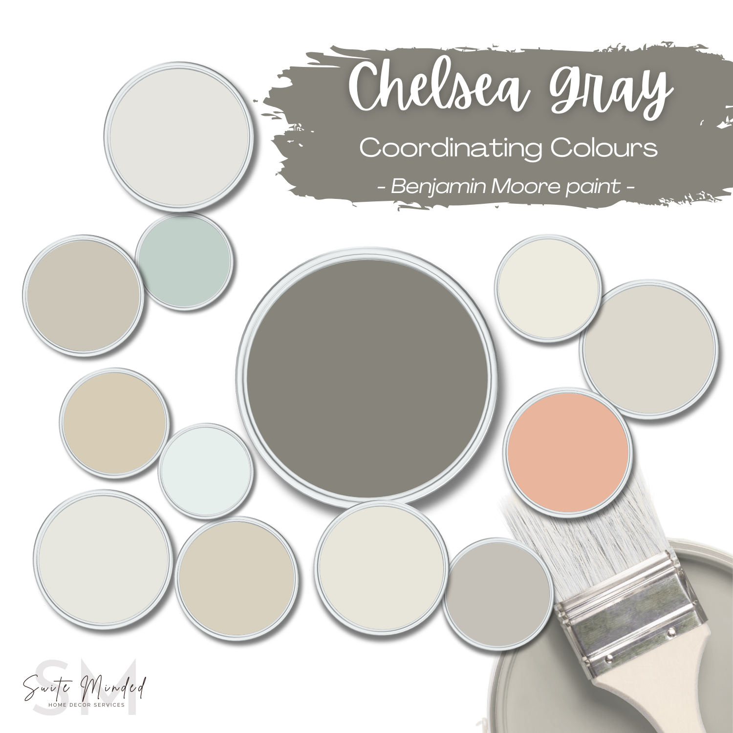 Balboa Mist OC-27 Coordinating Colours - Whole House Colour Palette ...