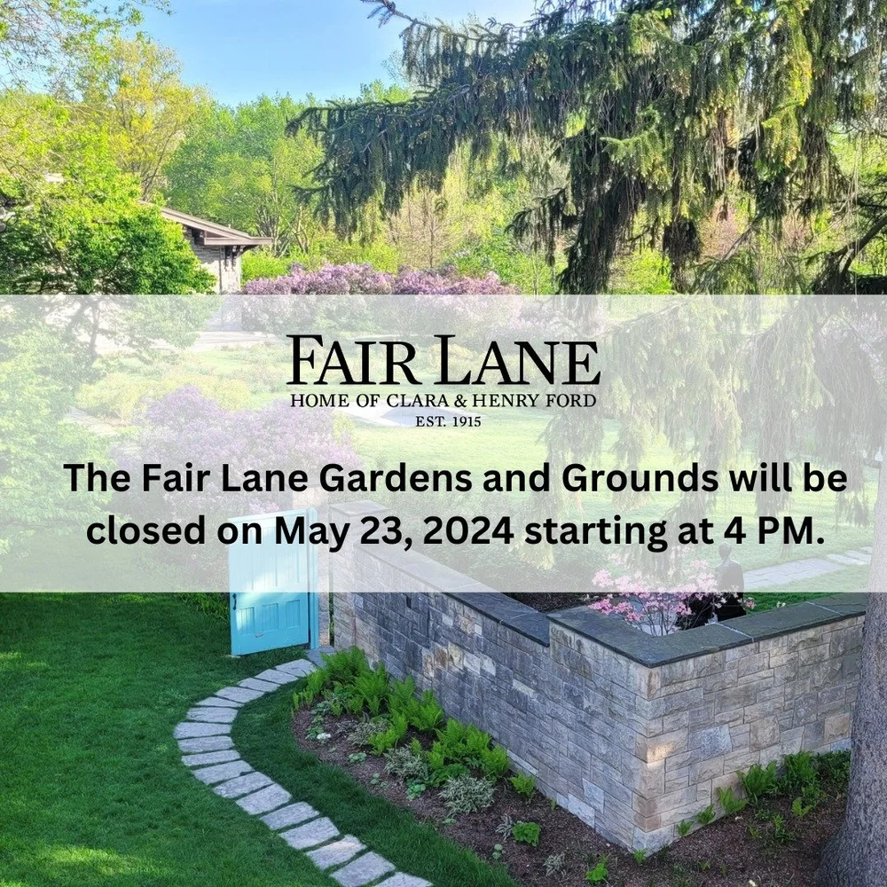 Fair Lane Sweepstakes — Fair Lane: Home of Clara and Henry Ford