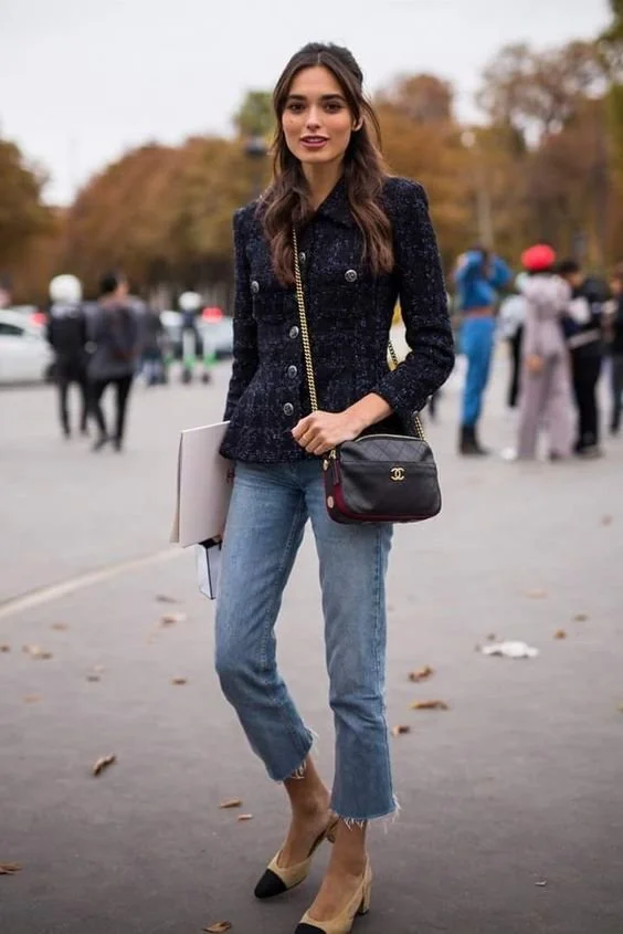 boucle and tweed jacket outfits | Personal Stylist London
