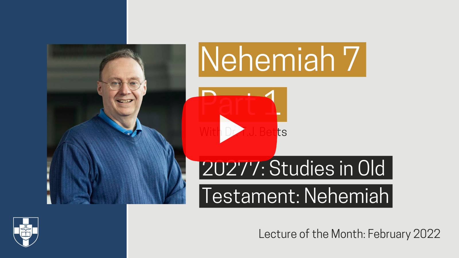 Lecture Archive — The Southern Seminary and Boyce Online Global Campus Hub