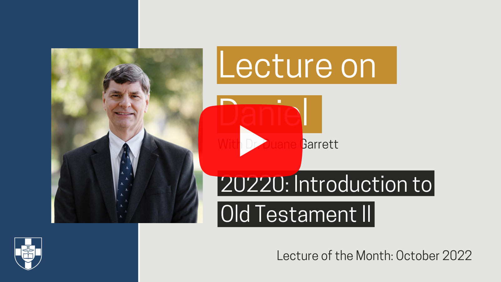 Lecture Archive — The Southern Seminary and Boyce Online Global Campus Hub