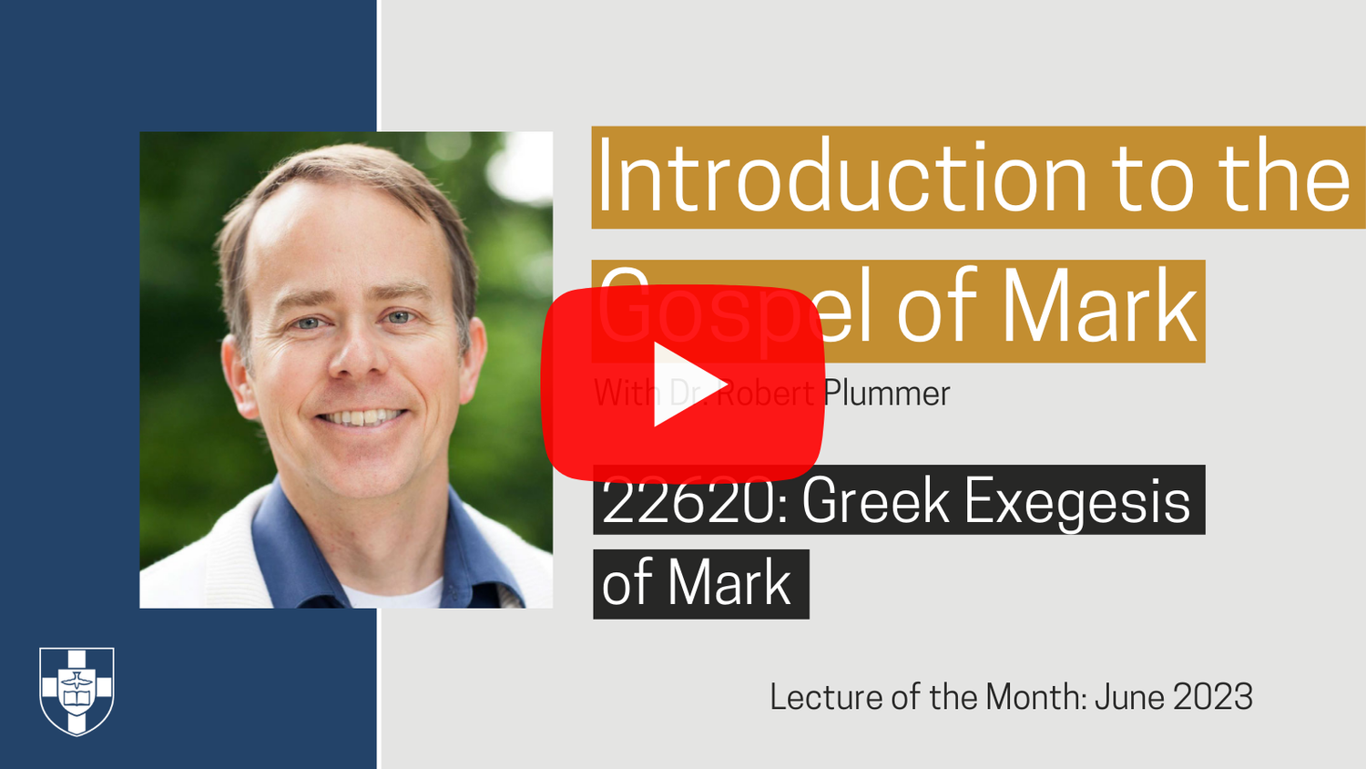 Lecture Archive — The Southern Seminary and Boyce Online Global Campus Hub