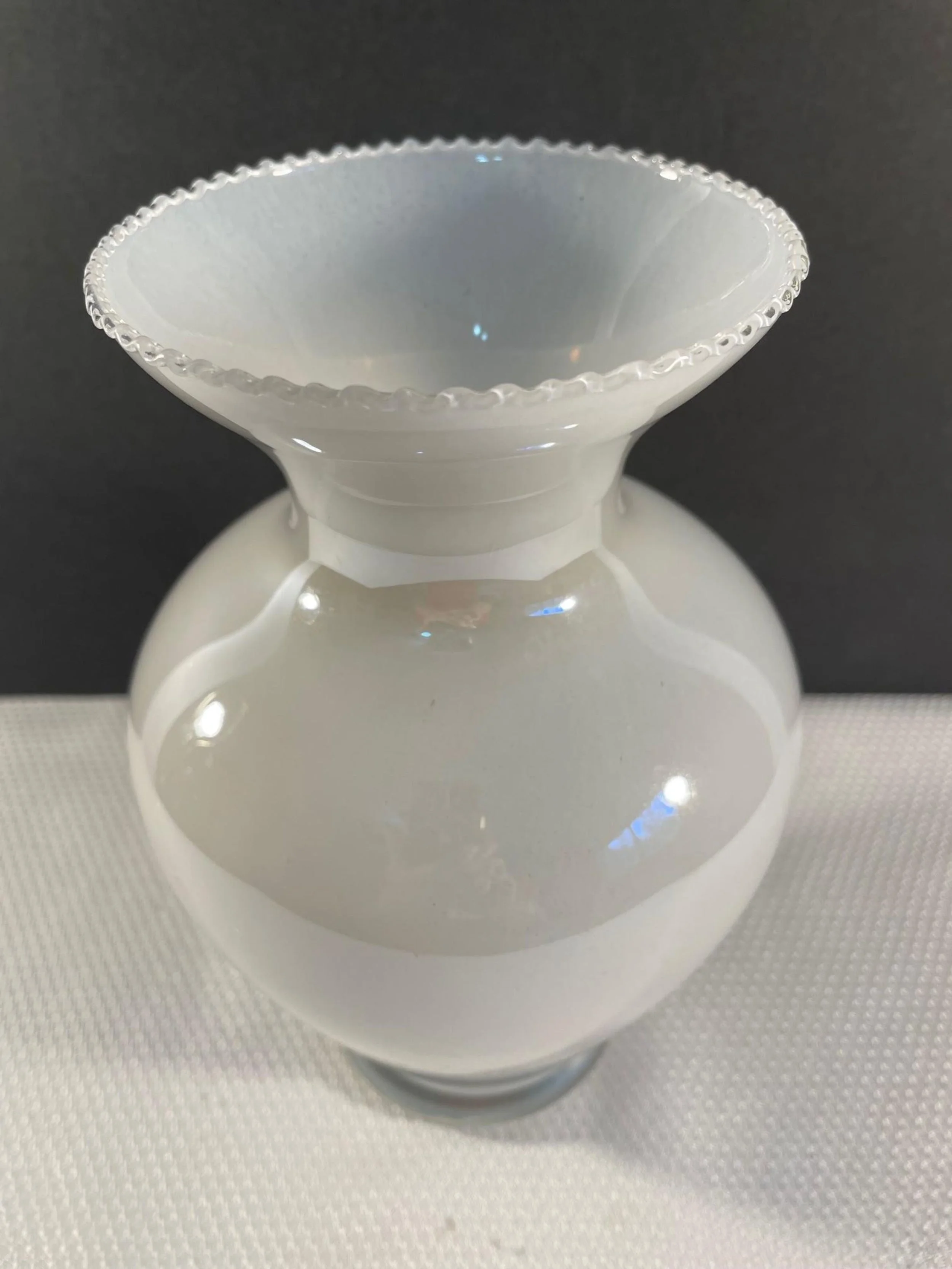 Mid 20th Century Handblown Ruffle Art Glass Vases - a Pair — Sunset ...