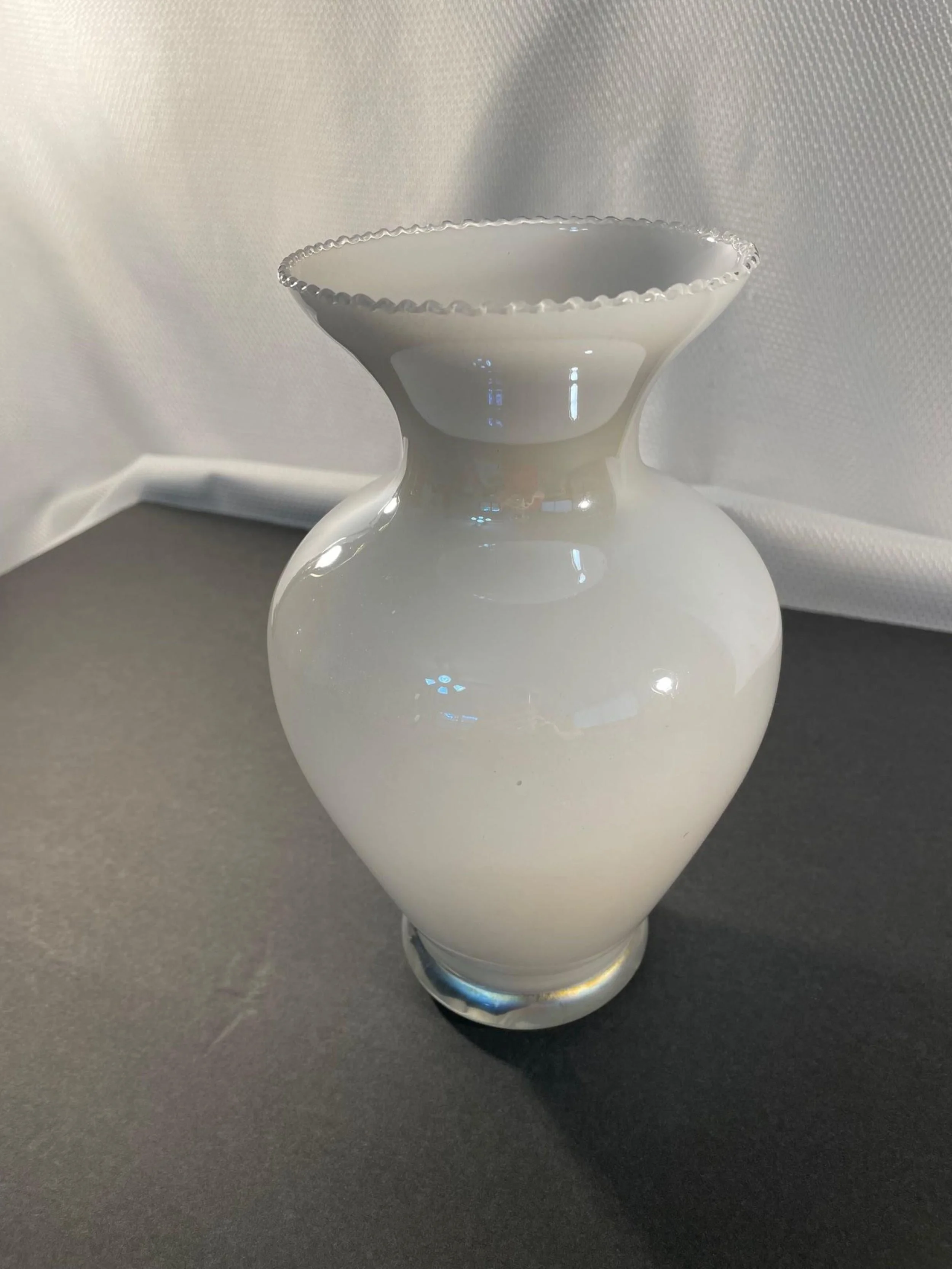 Mid 20th Century Handblown Ruffle Art Glass Vases - a Pair — Sunset ...