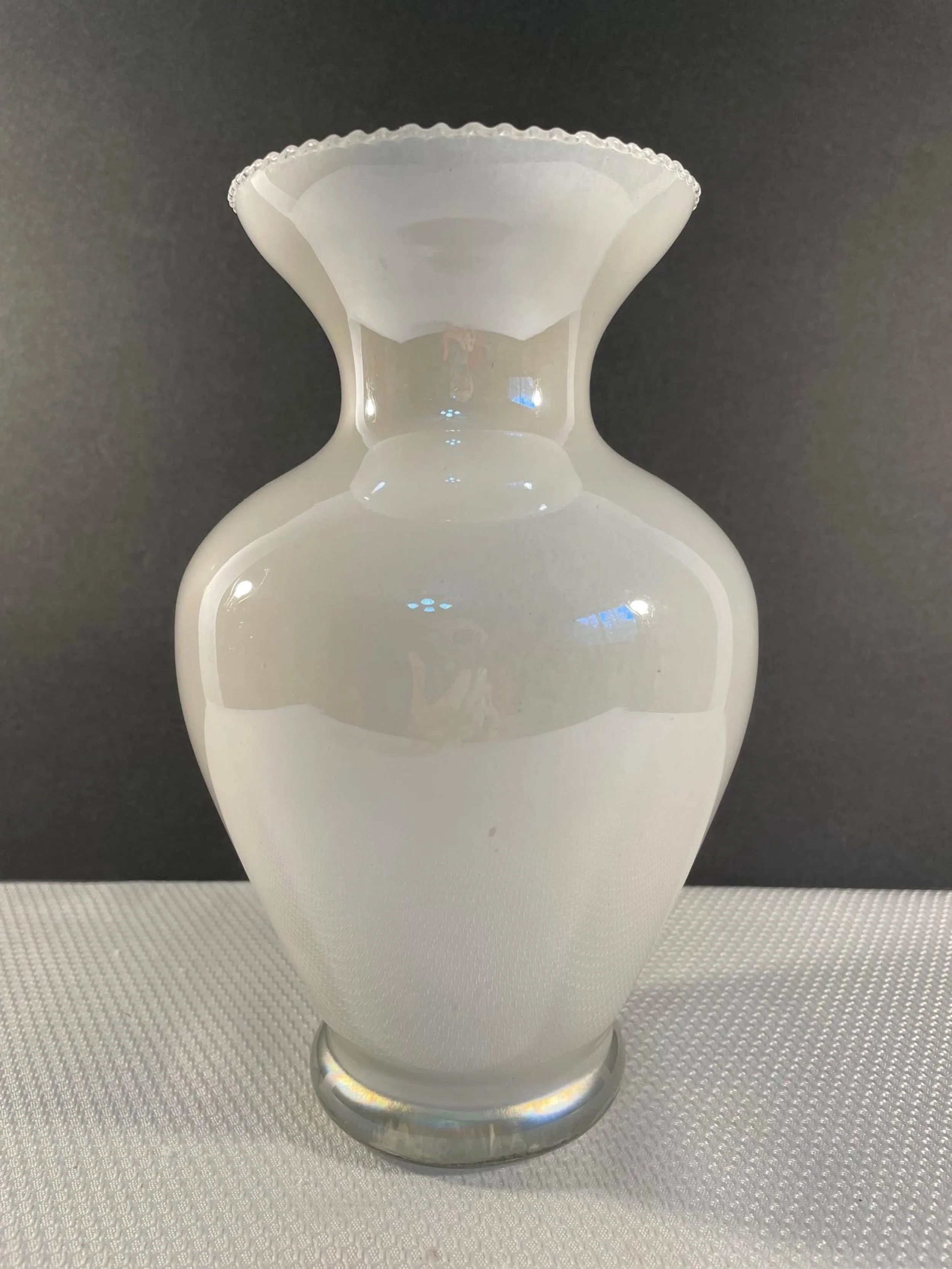 Mid 20th Century Handblown Ruffle Art Glass Vases - a Pair — Sunset ...